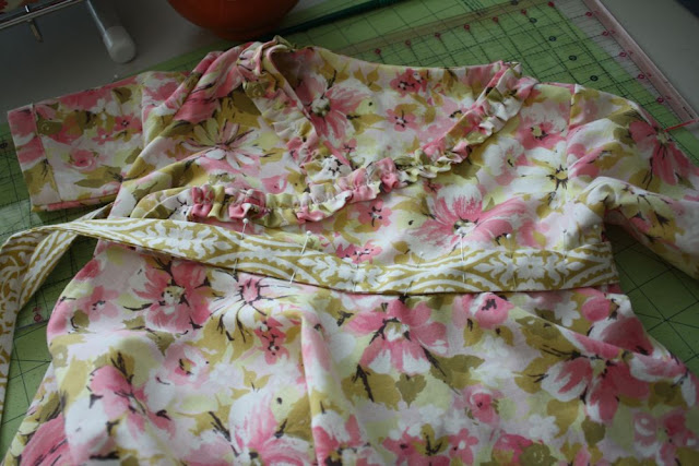 ruffled wrap dress tutorial