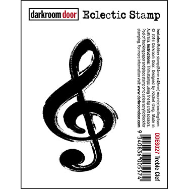 crafty goodies: The new Eclectic Stamp ~ Treble Clef by Darkroom Door!
