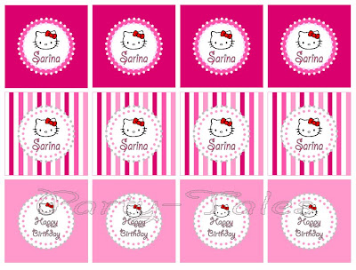 Party-Tales: ~ Party Printable ~ HELLO KITTY Party circles {Cupcake ...