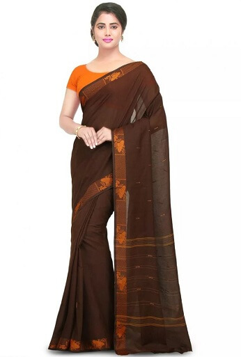Top 15 Brown Color Sarees Designs For 2019 | Fashionmozo