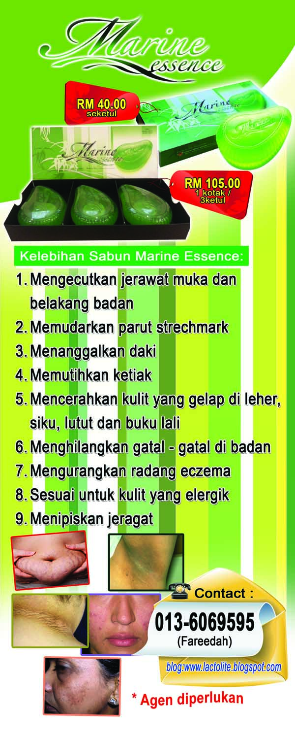 lactolite: Testimoni Sabun Marine Essence