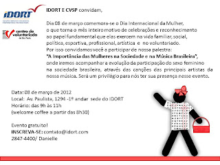 Centro de Voluntariado de São Paulo: Evento Dia da Mulher- parceria ...