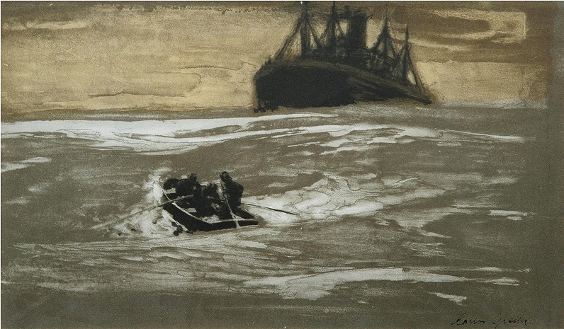 MARINES et Autres peintures: Carlos GRETHE (1864 - 1913)