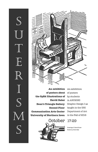 The Poetry of Sight: David Suter Poster | Chris Hall 2016