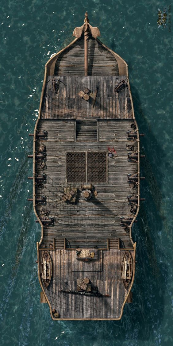 10 Mapas de navios para o seu RPG | Help RPG