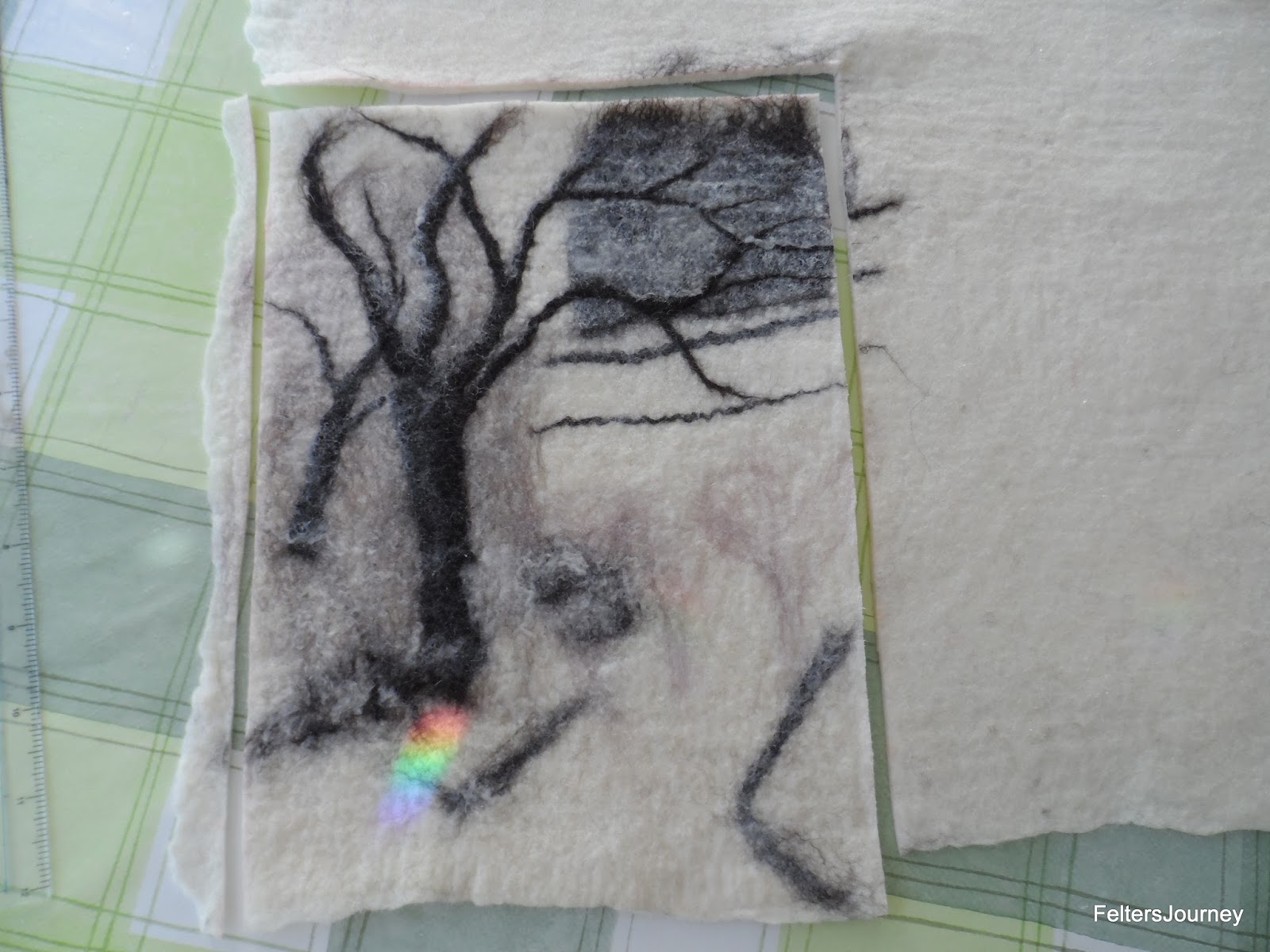 Felters Journey: Fibre and Thread Sketching - week 6