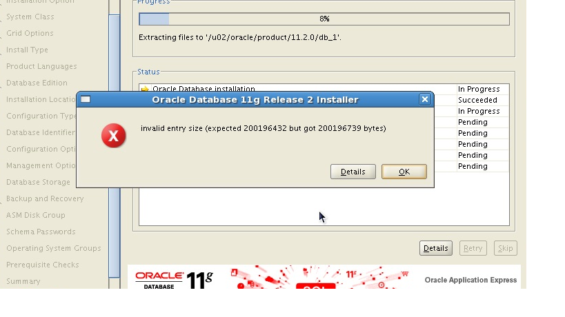 Oracle Data Guard Invalid Entry Crc Expected 0x48 But Got 0x4f