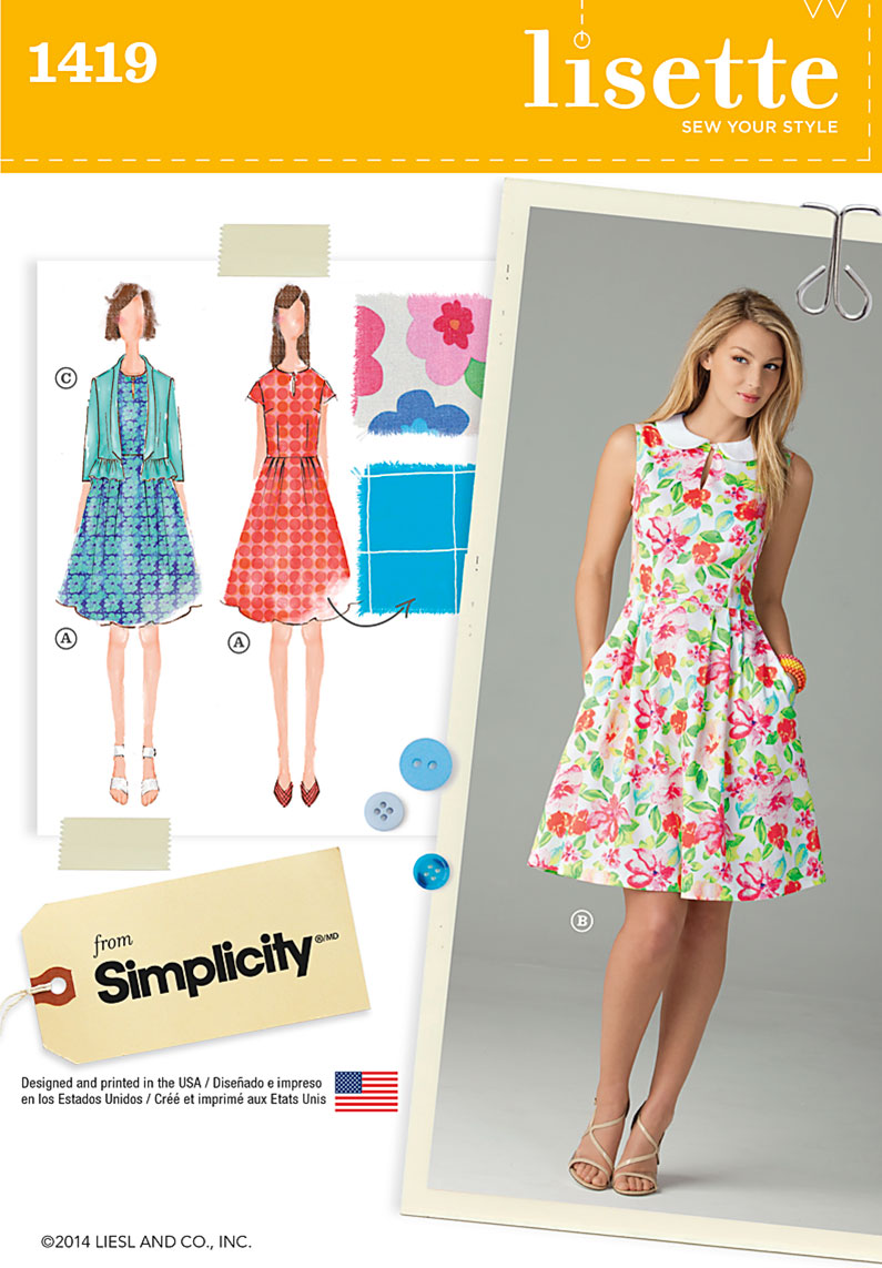 Peter Pan Collar Dress Sewing Pattern