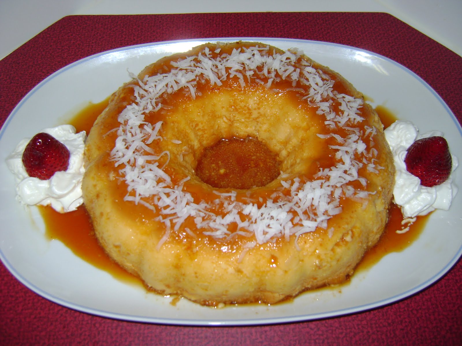 Tânia Rubim en Español: Receta - Pudín de coco