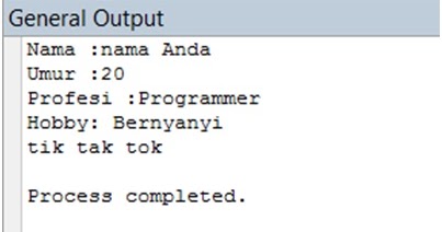 Pengetahuan Dunia IT & Islam: Contoh script java input nama, umur ...