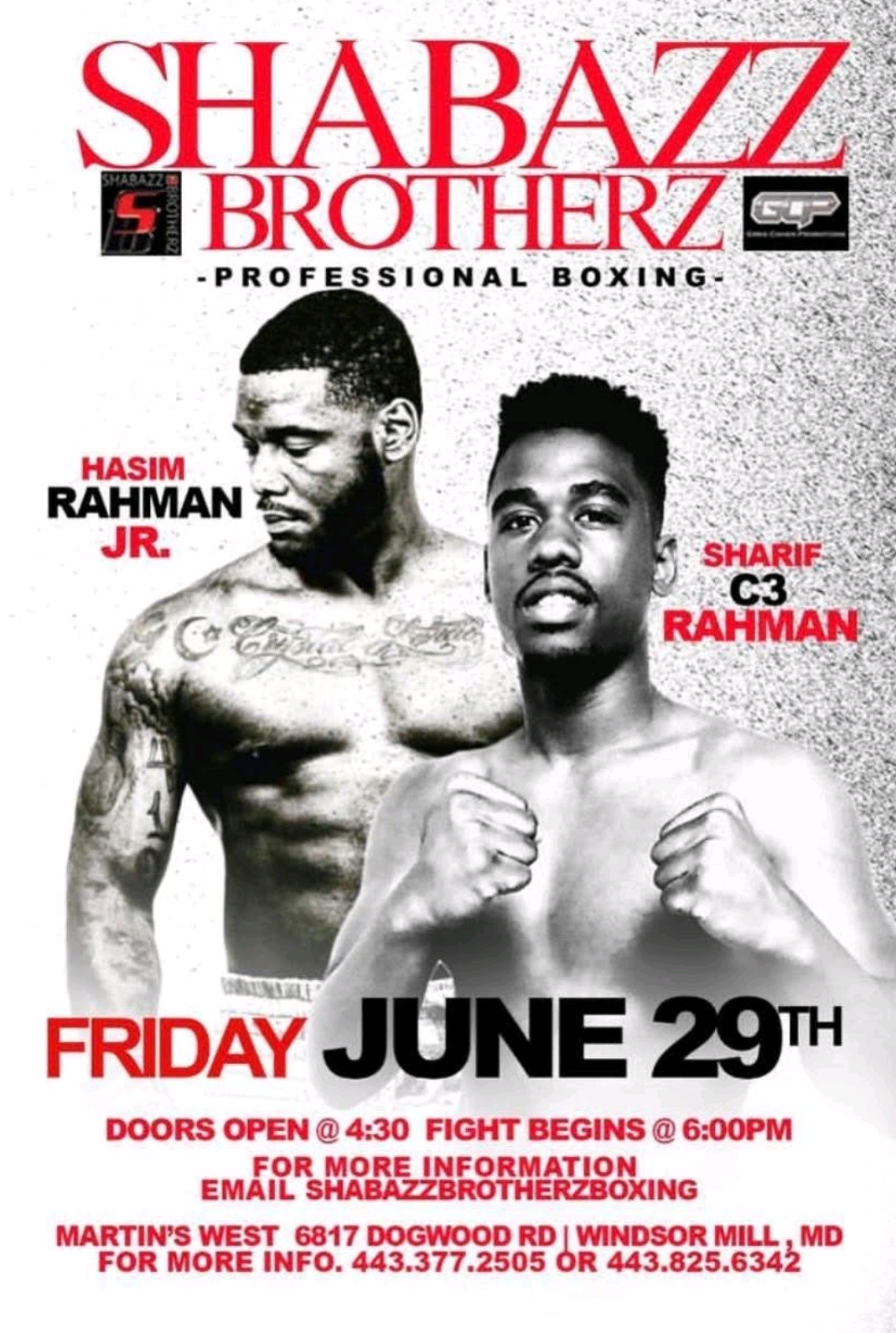 ProAmFightTalk with Juan Marshall: Shabazz Brotherz Boxing Returns On ...