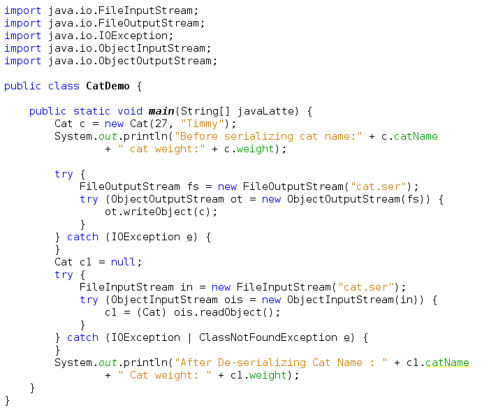 Java Latte Serialization In Java