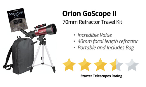 Beginner Telescope Reviews: Orion 70mm GoScope II Refractor Review