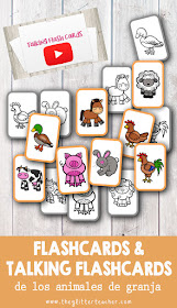 The Glitter Teacher: Tarjetas de vocabulario y Talking Flash cards de ...