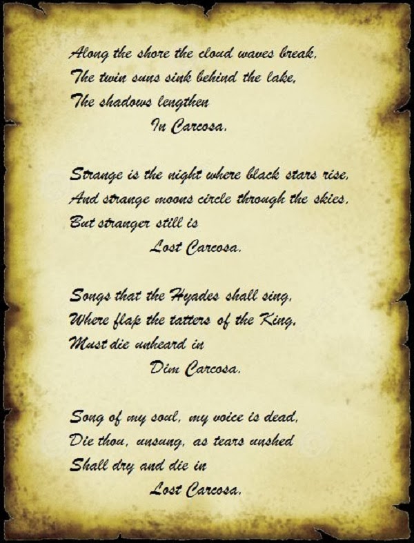 The Obsidian Mirror: La perduta Carcosa