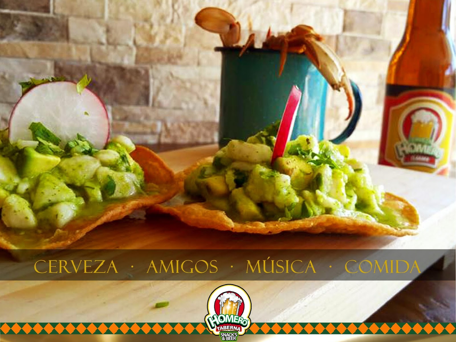 Homero Taberna Franquicia: Homero y la comida