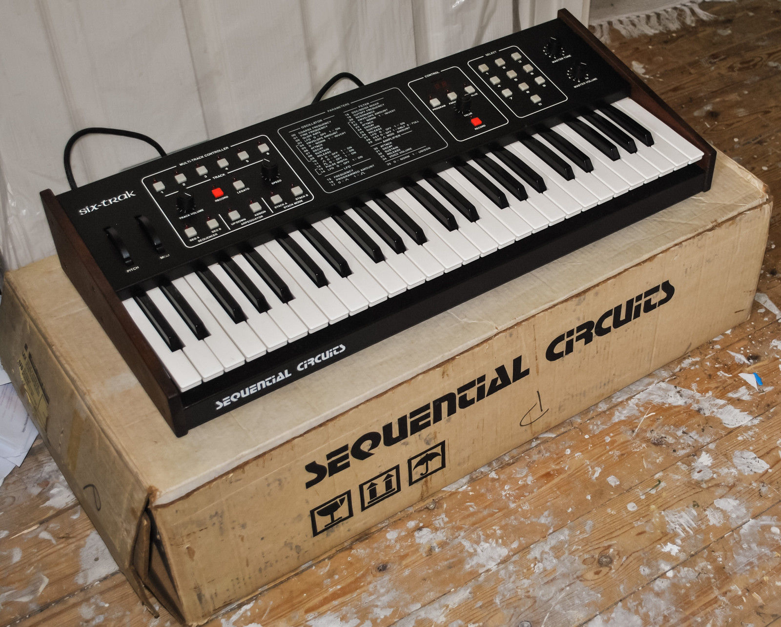 MATRIXSYNTH: SEQUENTIAL CIRCUITS SIX-TRAK SN 000658 with Original Box
