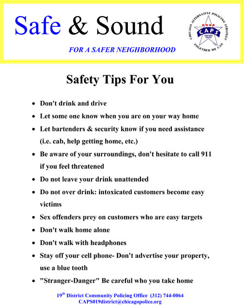 Uptown Update Safety Tips From The 19th District Police uptown-update-safety-tips-from-the-19th-district-police