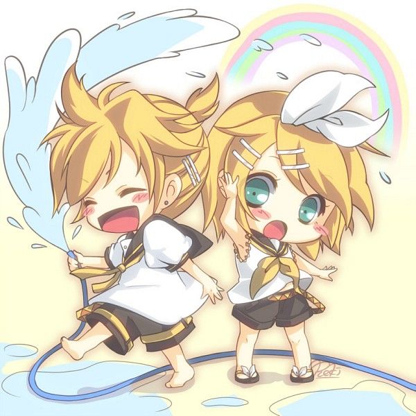 KAGAMINE RIN & KAGAMINE LEN papercraft