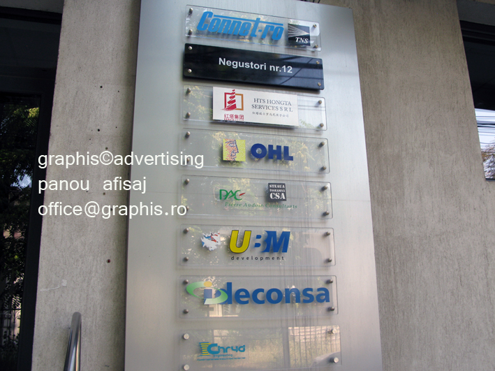 Graphis Advertising - Productie Publicitara: Panou afisaj - PLEXIGLAS