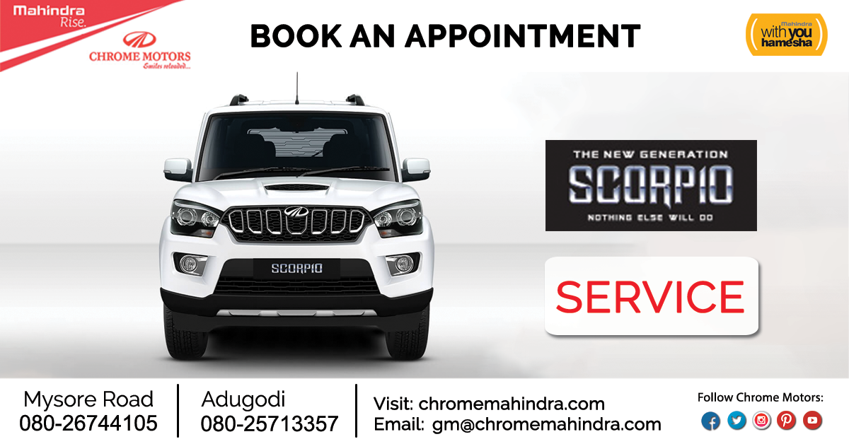 Chrome Motors | Mahindra Authorized Car Service Dealers In Bangalore ...