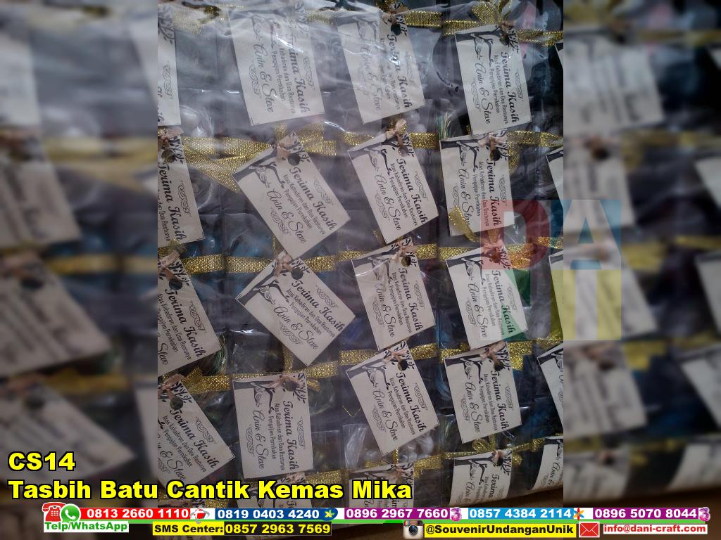 Tasbih Batu Cantik Kemas Mika | Souvenir Pernikahan