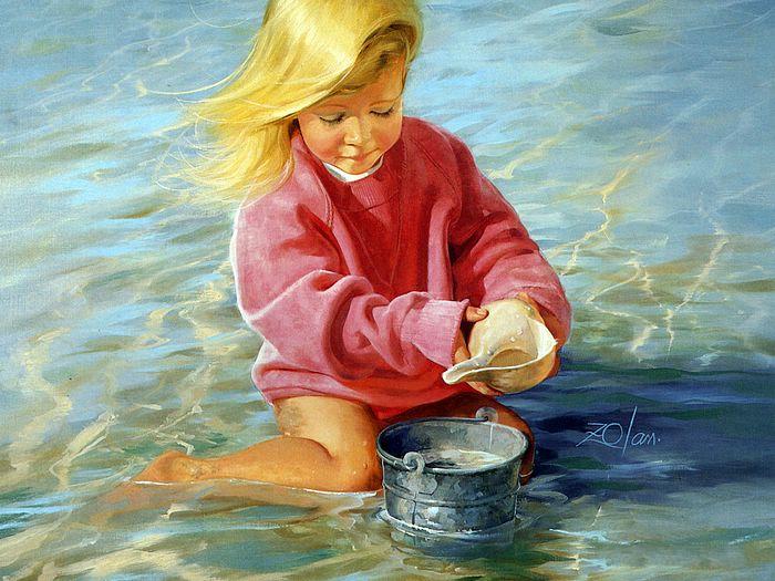 Beautiful Childhood Paintings by Donald Zolan