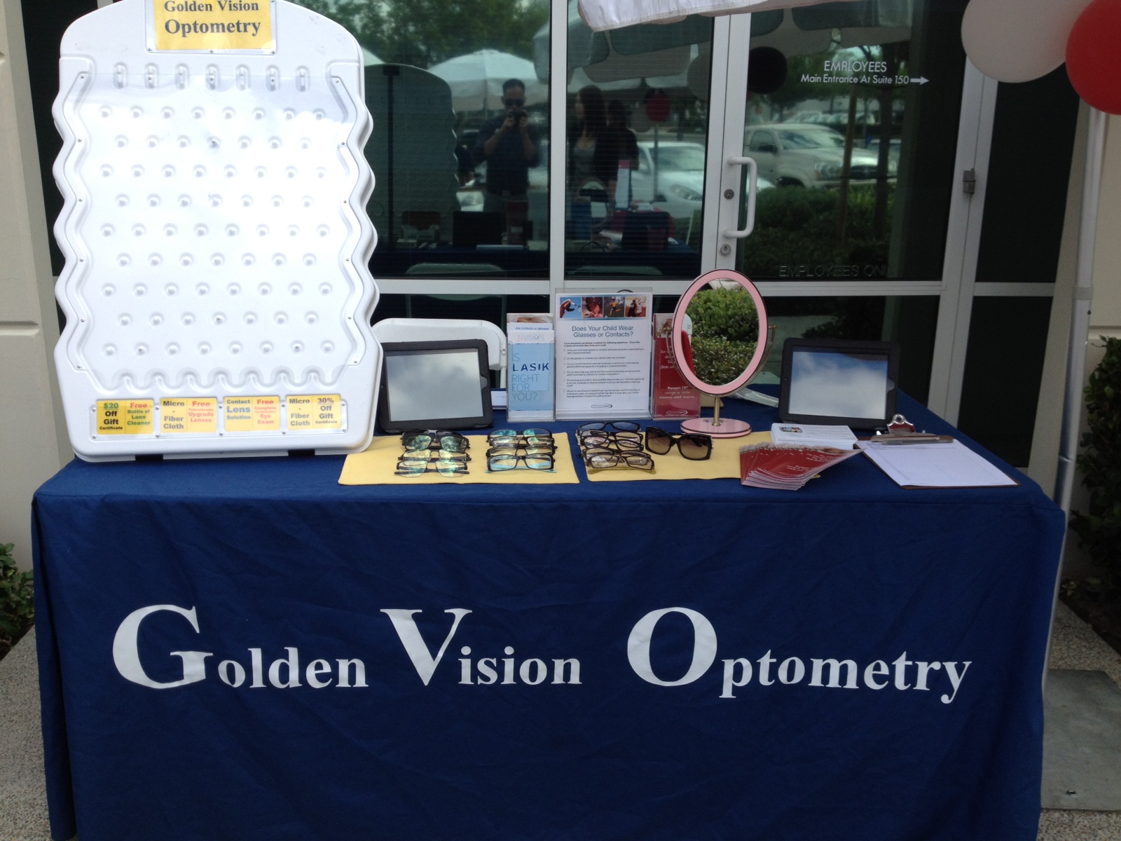 Golden Vision Optometry: Golden Vision Health Fair Booth
