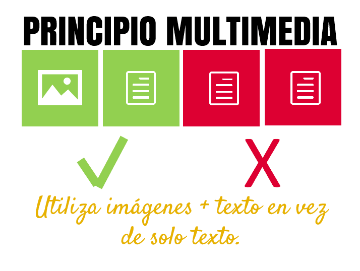 Principios de Richard Mayer: 9. Principio Multimedia