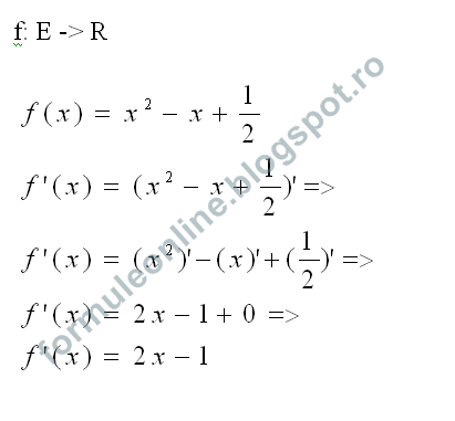 Functii derivabile exercitiu rezolvat 7 - formuleonline