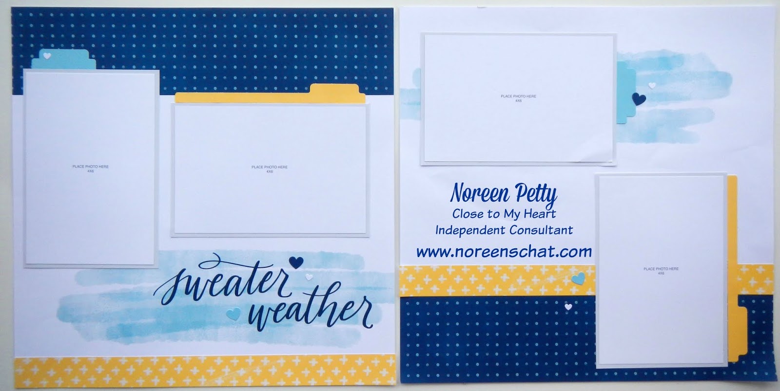 Noreen's Scrap N Chat: CTMH Sweater Weather Scrapbook Layout