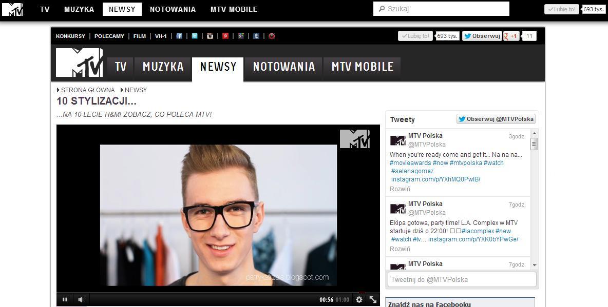 Patryk Strzała blog: Patryk Strzała H&M x MTV