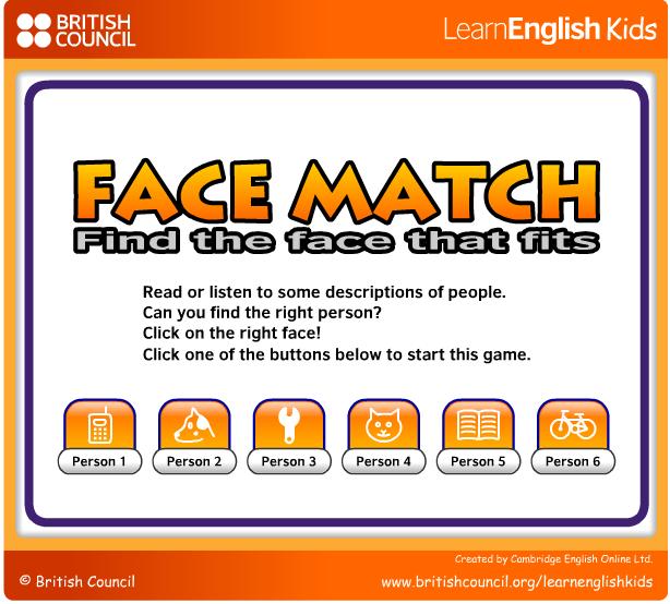 English is all around: Face Match