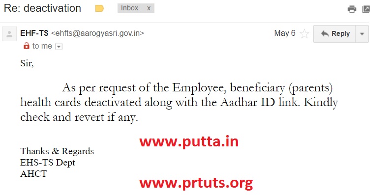 Health Cards Add and Delete - method ~ Putta for Employees