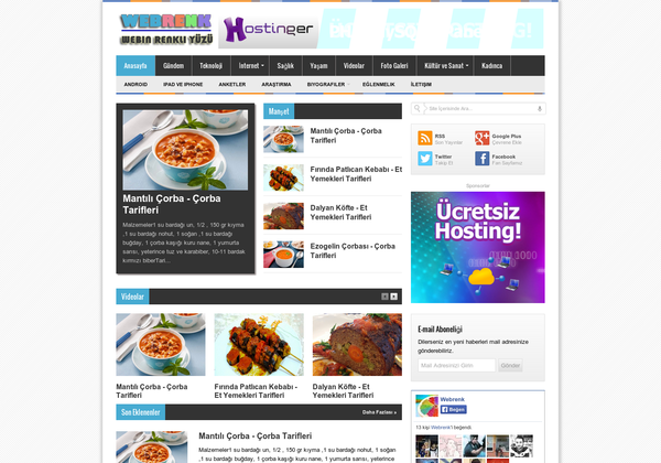 Webrenk Blogger Template | Nulled Clone Script