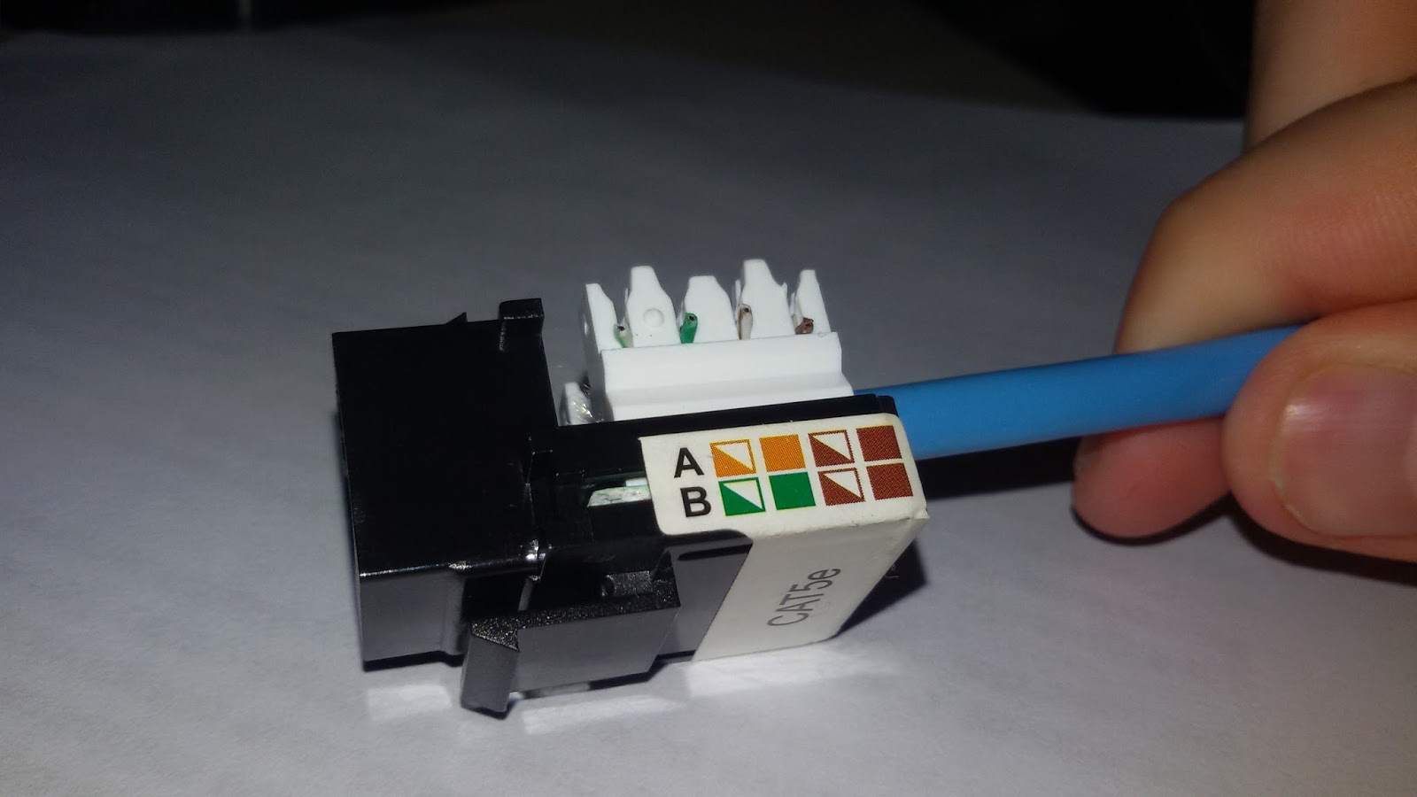 Conexion de ficha RJ45 Hembra