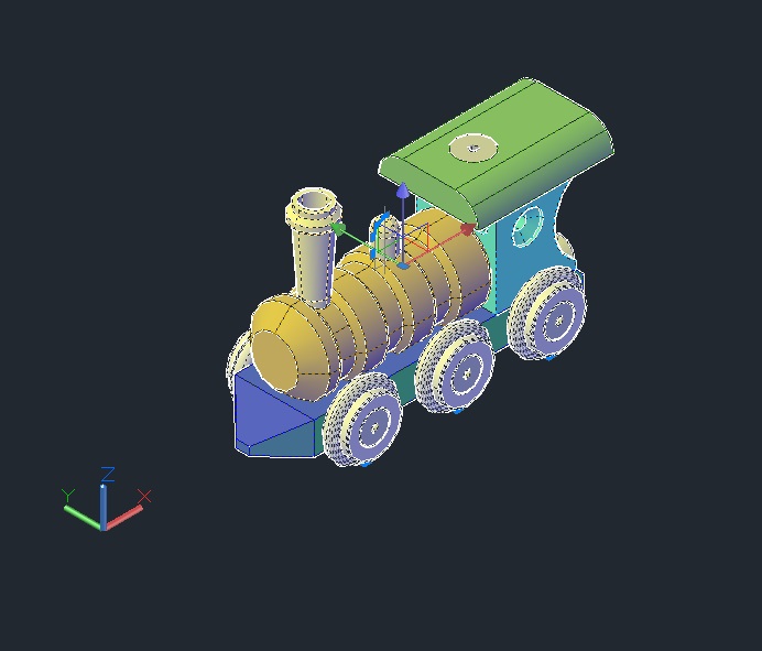 Cole's Engineering Portfolio: CAD Train Model
