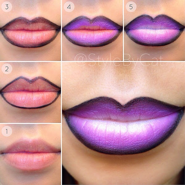 Purple Ombre Lips