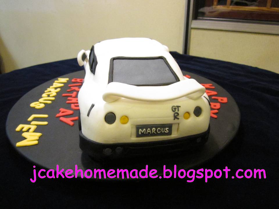 Jcakehomemade: 3D Nissan GTR car cake