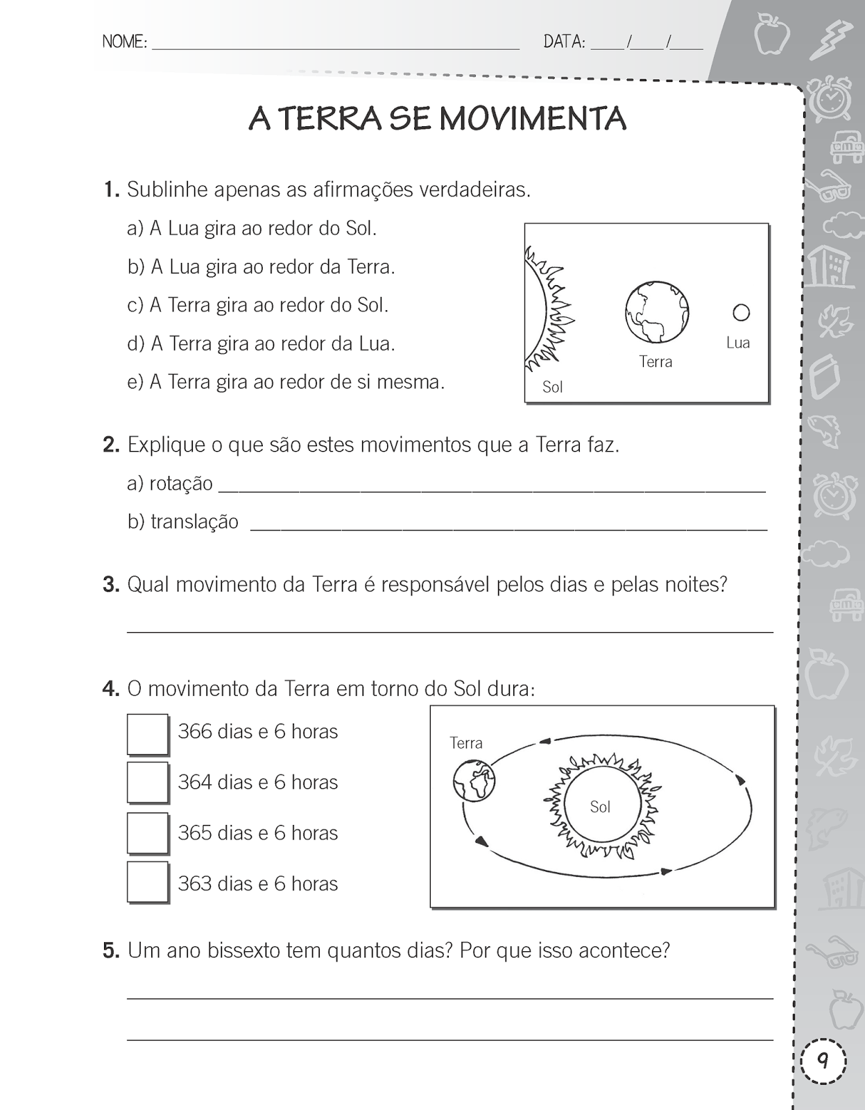 Exercicios Movimentos Da Terra - LIBRAIN