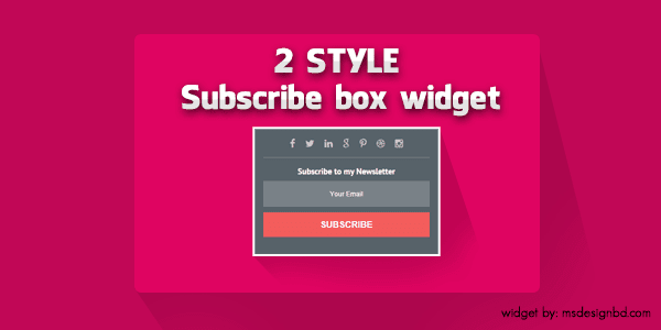 2 Best Email Subscribe Widget for Blogger