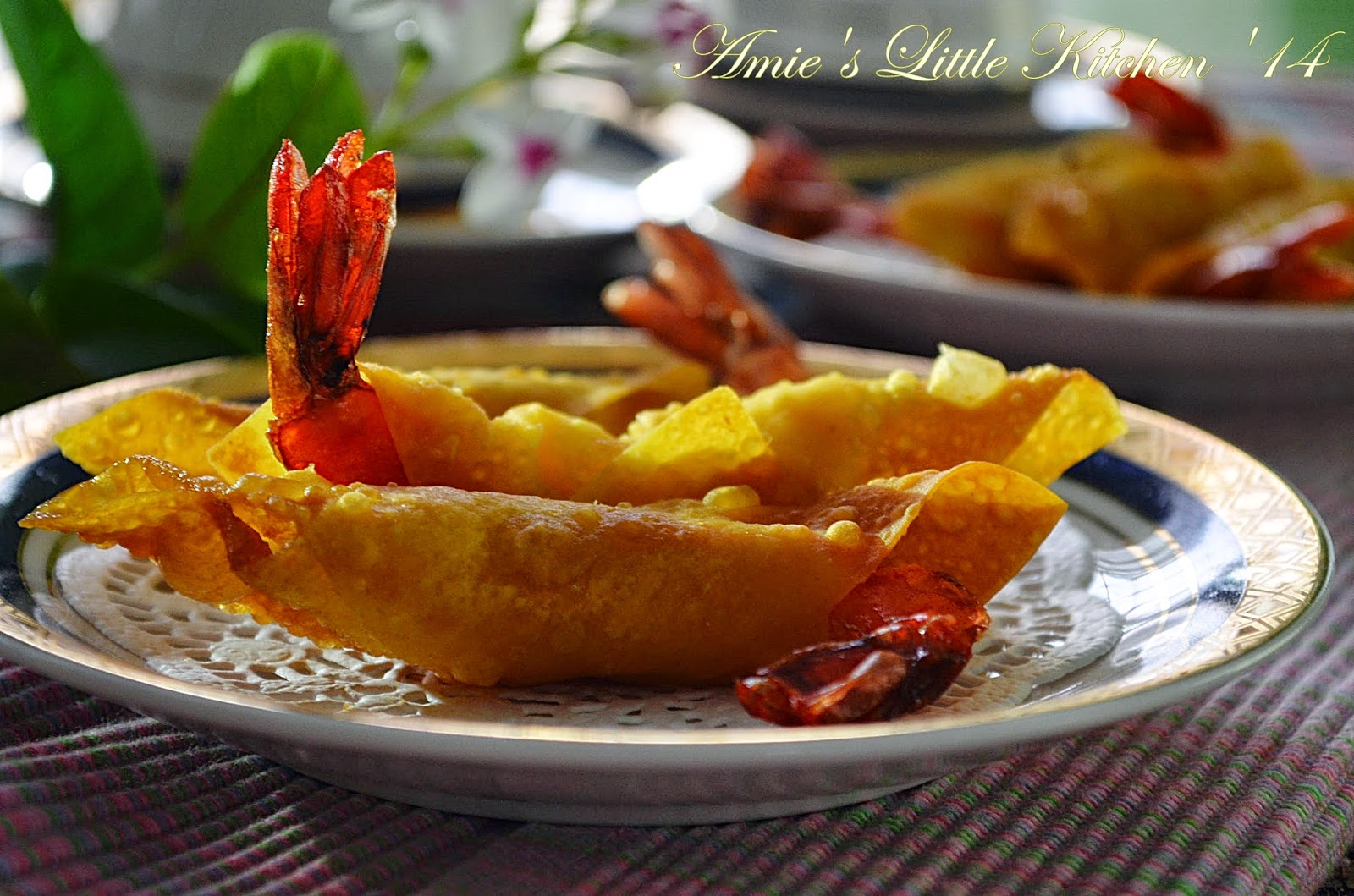 Udang Balut Kulit Wantan - Amie's Little Kitchen