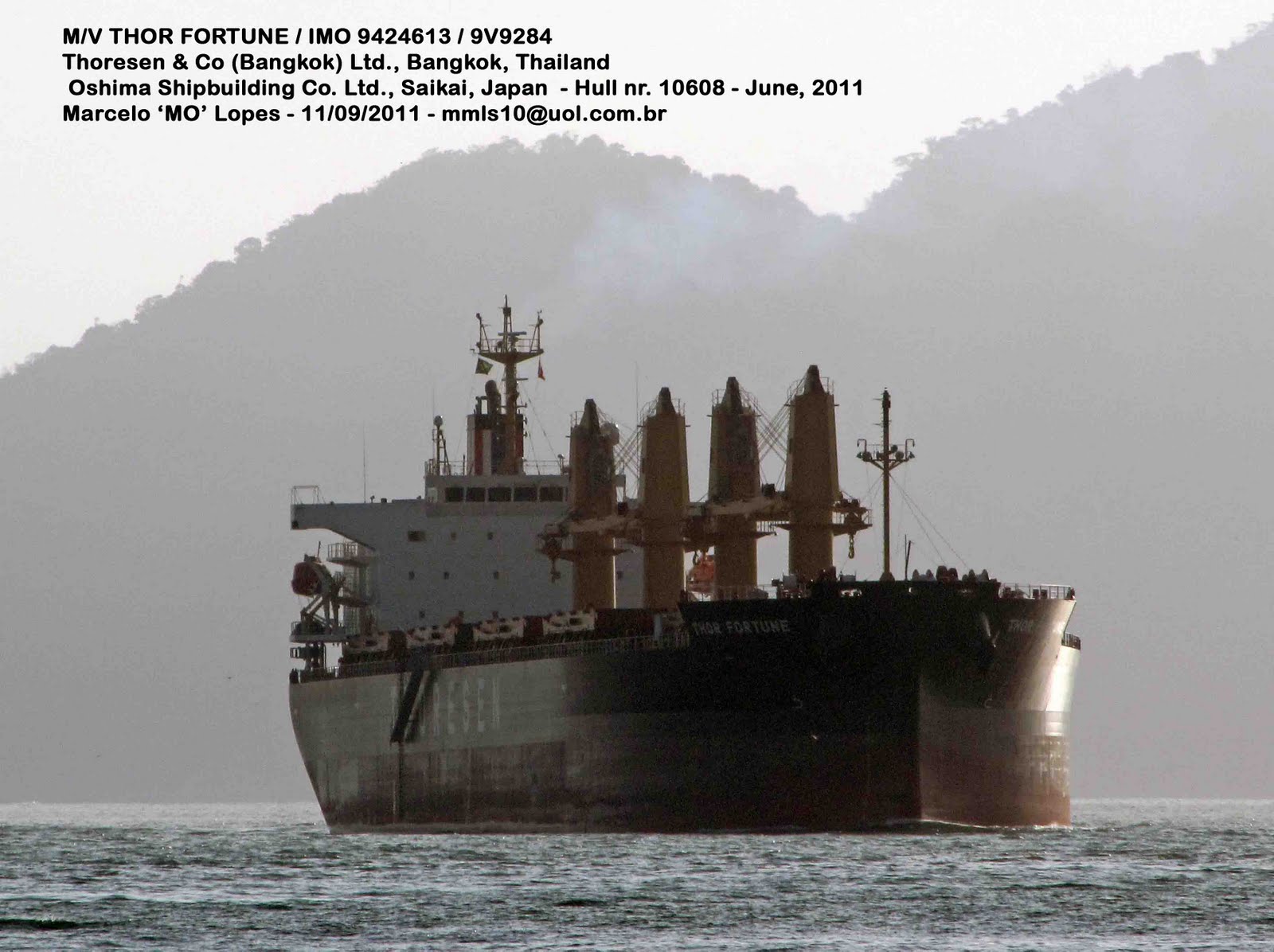 Santos Shiplovers: M/V Thor Fortune / 9V9284 - Supramax novissimo em ...