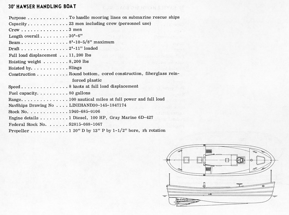 SEABGB: 30' Hawser Handling Boat