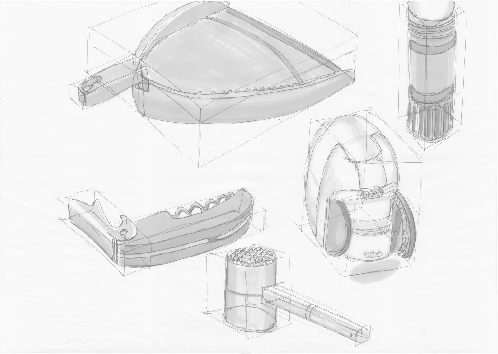 ART AND DESIGN STUDENT: Lots of Object Sketches