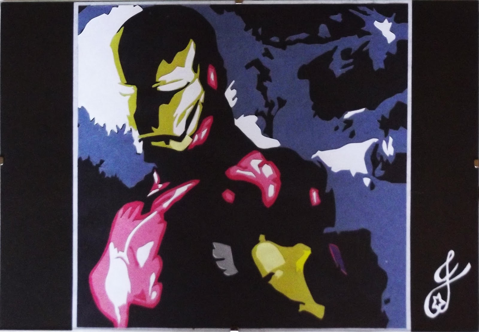 Crayons: Papercut Art: Iron Man (Tutorial)