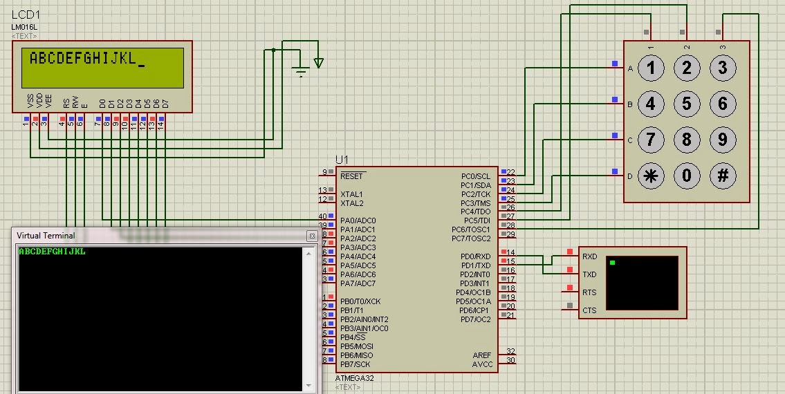 AVR: UART , Keypad and LCD Interfacing in Atmega16 ~ Explore ... AVR: UART , Keypad and LCD Interfacing in Atmega16 ~ Explore ...