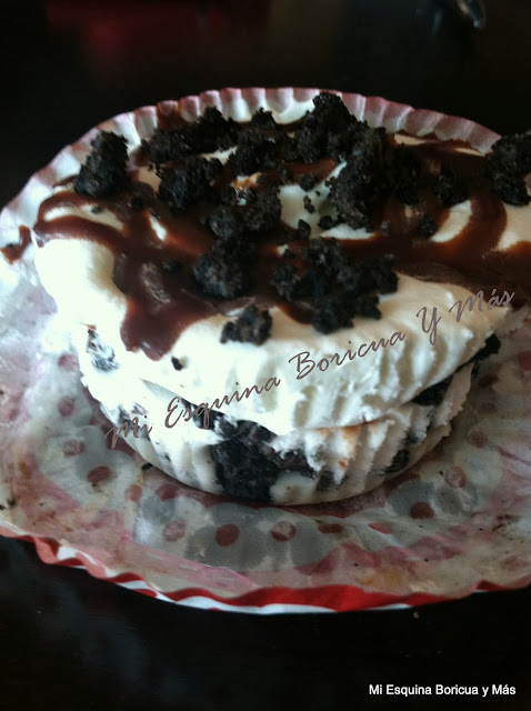 Mi Esquina Boricua y Más: Cupcakes de mantecado y galletas Oreo