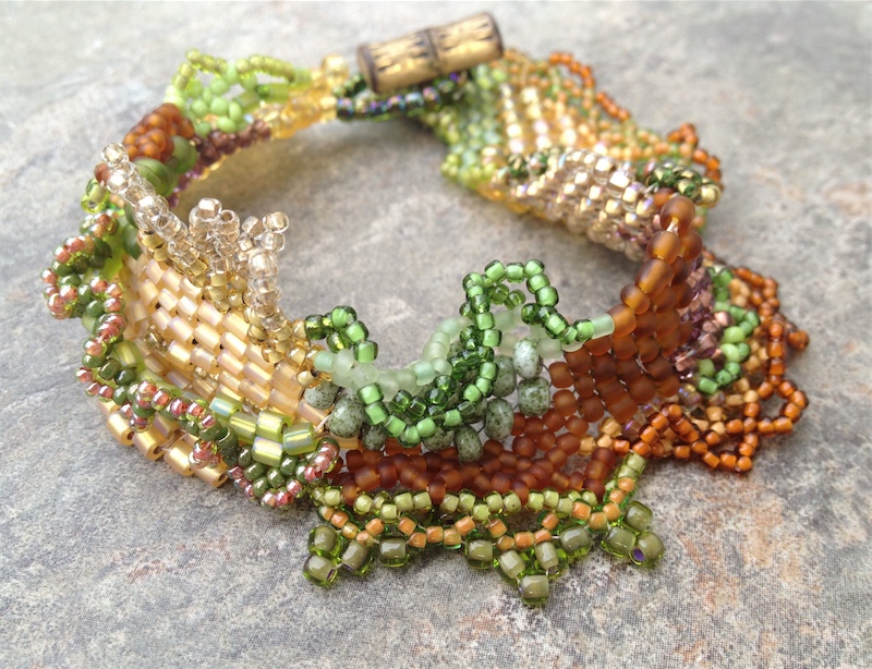 Baublicious: Freeform Peyote Bracelets by Two of my Friends