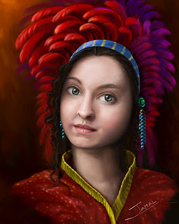 JAMAl: Princess. Photoshop painting